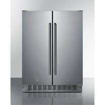 24" wide undercounter frost-free side-by-side refrigerator-freezer in ...