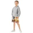 BZSMCE Adjustable Drawstring Casual Shorts With American Flag Three ...