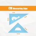 2-Pack Large Acrylic Triangles - 11.81 Inch Transparent Blue Rulers for ...