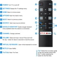 UORLEN Universal RC802V Voice Remote Control for TCL Android 4K UHD TVs ...
