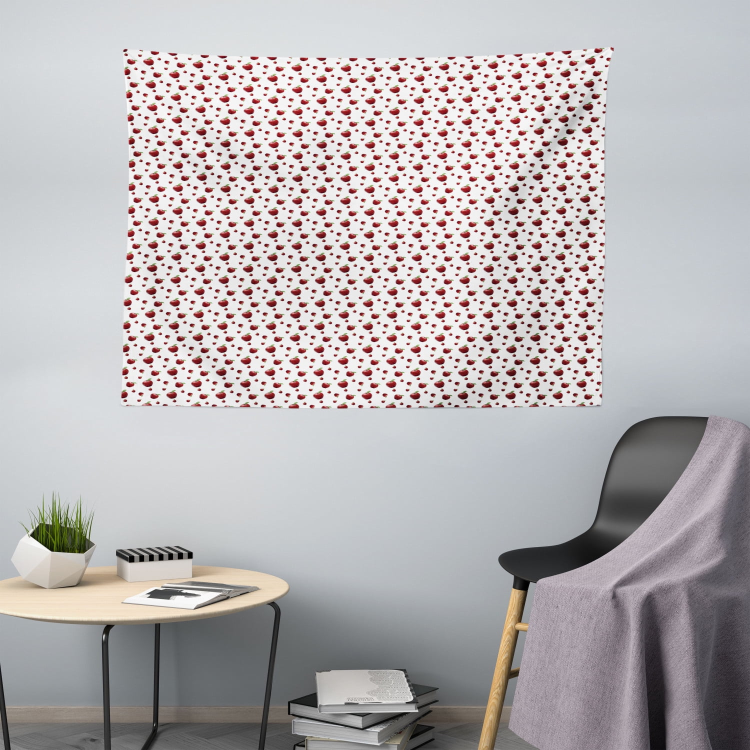 Polygons Tapestry, Continuous Pattern of Crystal Look Apples Print ...