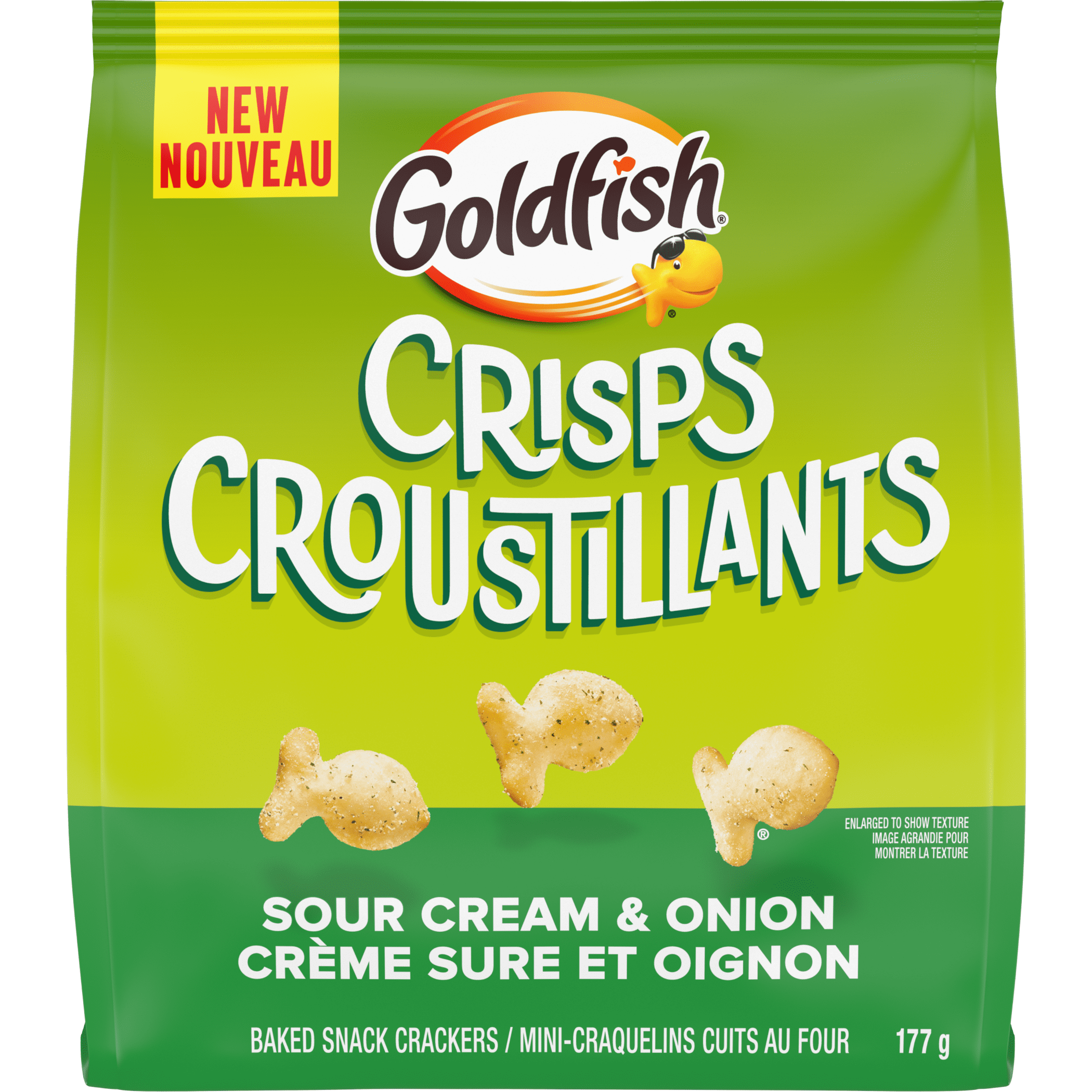 Goldfish® CRISPS Sour Cream & Onion Cheese Baked Chip Crackers 177 g ...