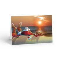 Beach Sunset Walk Christmas Card - 18 Boxed Cards & Envelopes - 30066 ...