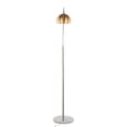 JERFIT Modern Floor Lamp with Marble Base, Arc Design for Living Room ...