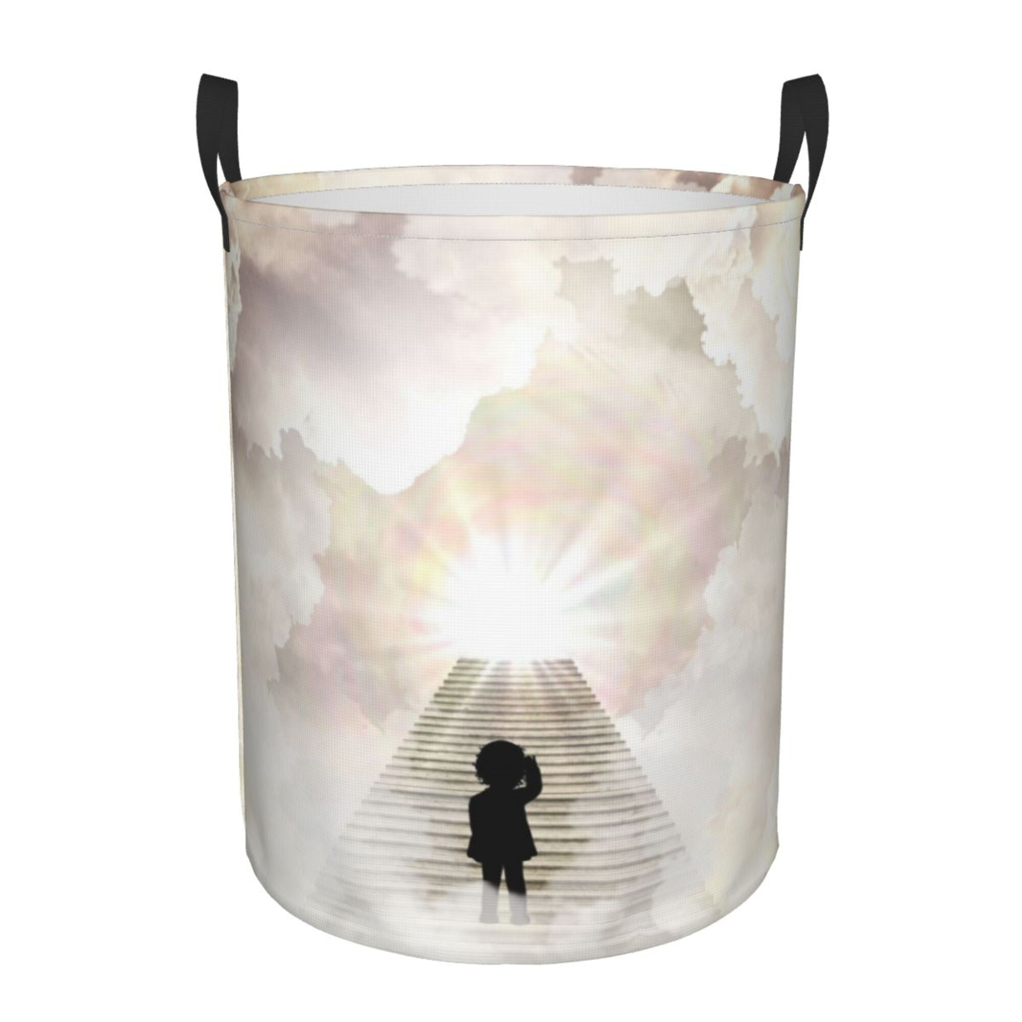 XMXY Round Laundry Basket Organizer, Fantasy Surreal Eye Time ...