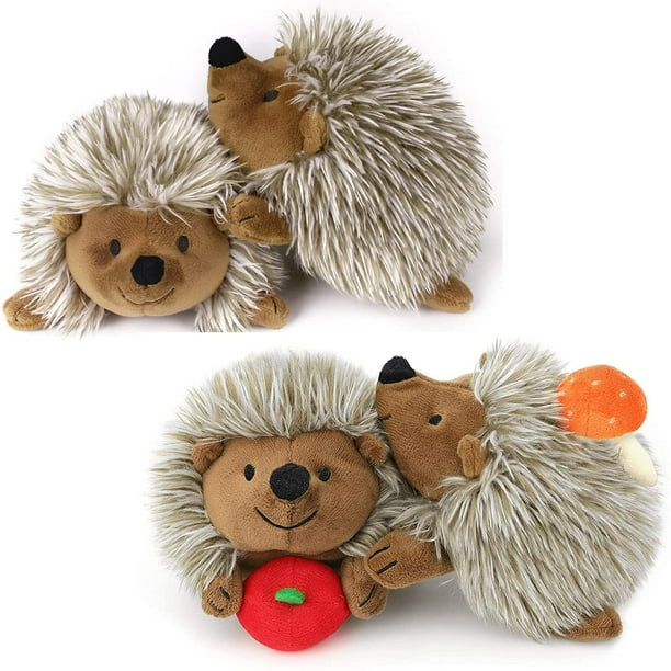 IGUOHAO Squeak Plush Dog Toys [2 Pack] & Plush Hedgehog Dog Toy Plush ...