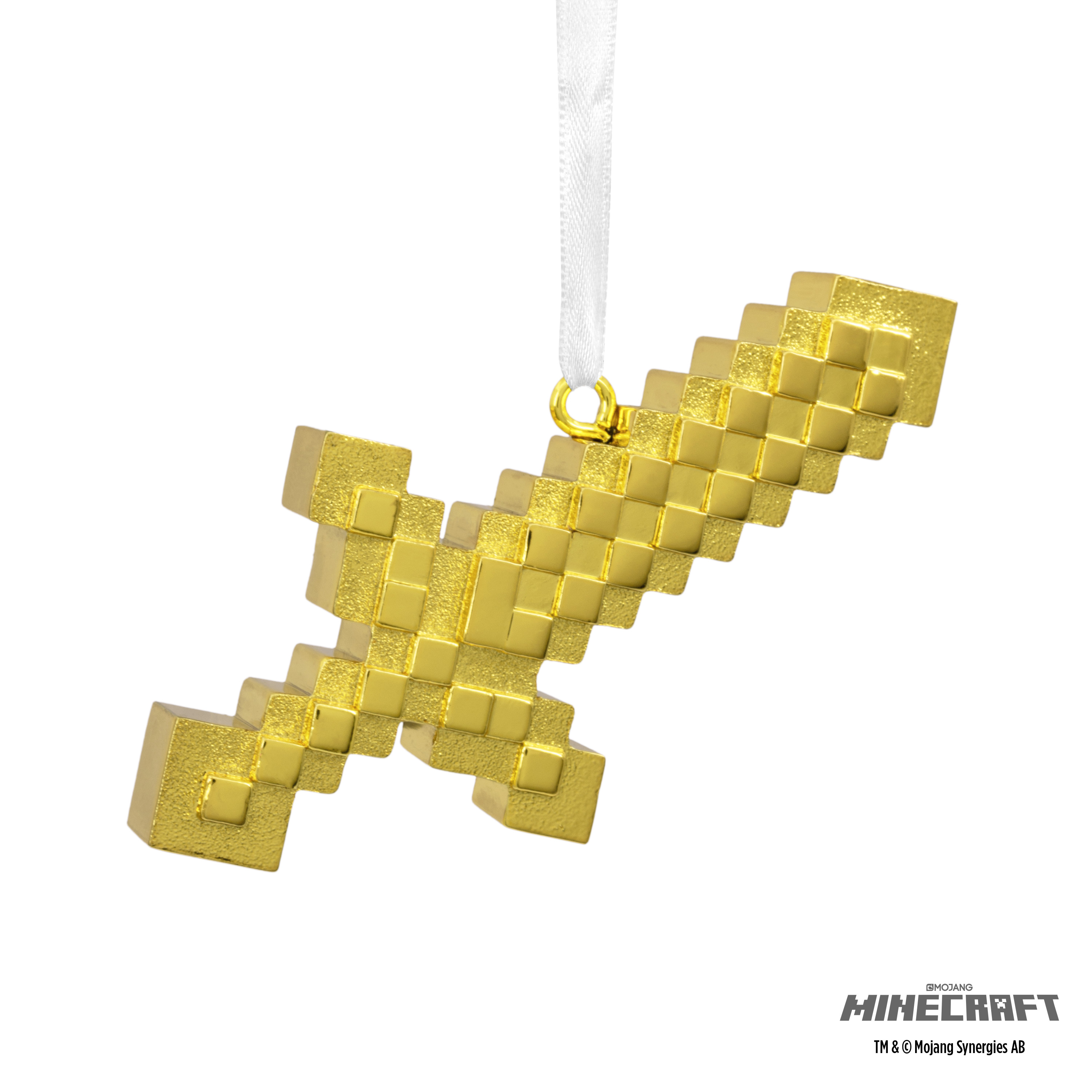 Buy Hallmark Minecraft Gold Sword Metal Christmas Ornament Online at ...