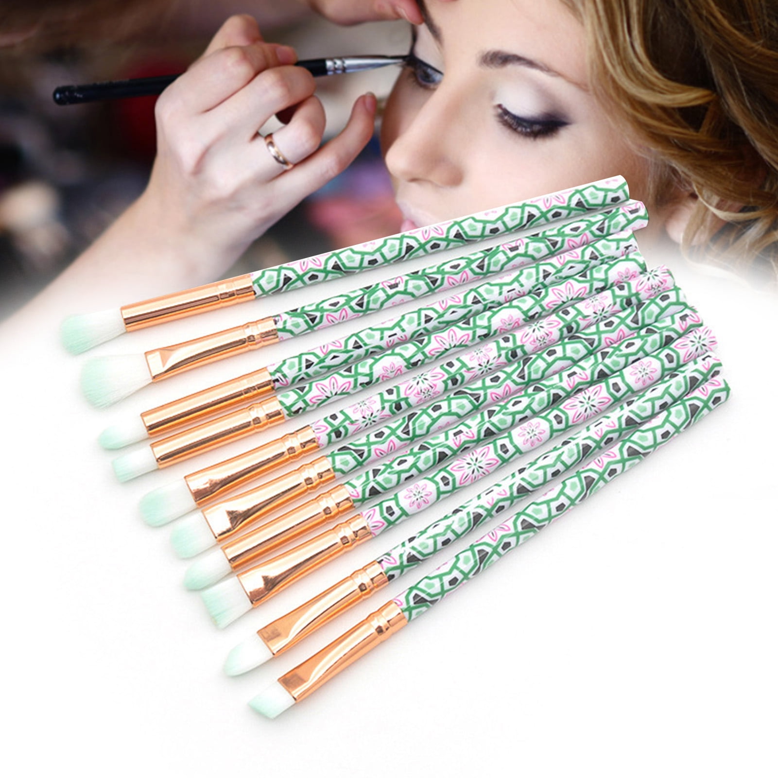 Hesroicy Beauty 10-Piece Set of Multifunctional Eyeshadow Brushes ...