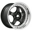 18x8 Konig 24BB Illusion Gloss Black with Blue Spoke Wheel 5x4.5 (45mm ...