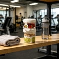 2-Pack Breakfast To Go Cups With Lid Leakproof Plastic Oatmeal ...