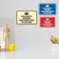 Signs ByLITA Classic Framed Food Safety Warning, Wash Hands Only In ...