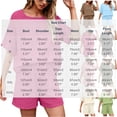 Cagogo Women Cotton Linen Plus Size Shorts Set Loose Drawstring Solid ...