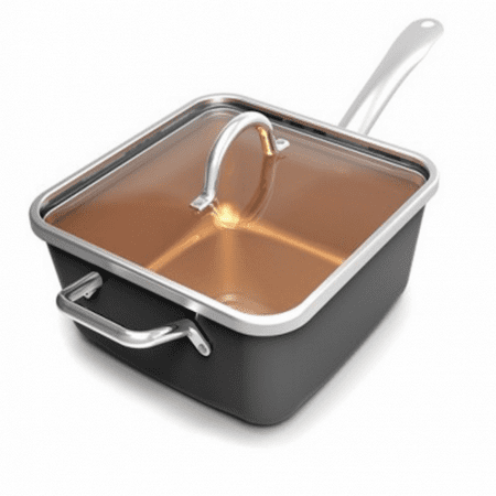 Kitchensmith By Bella Copper Titanium Square Pan Set 9.5 | Walmart Canada