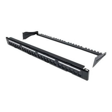 StarTech.com 24 Port 0.5U RJ45 Cat5e 110 Ethernet Rackmount Network ...