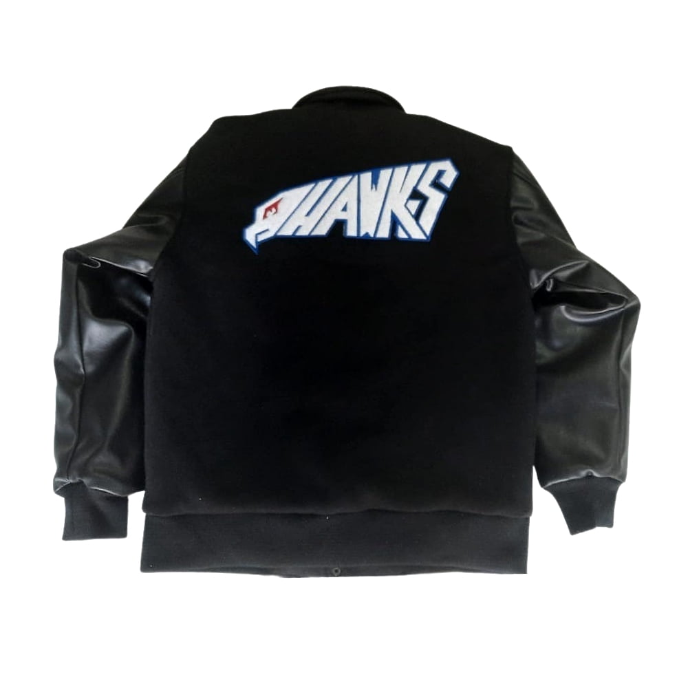 Hawks Coach Jacket With Collar Jack Reilly Mighty Ducks Movie Costume ...