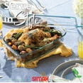 Clear Oblong Glass Casserole by Simax | With High Lid, Heat, Cold and ...