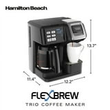 Hamilton Beach FlexBrew Trio Dual K-Cup Combo Brew Pot, Single-Serve ...