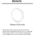 10G-50mm Extra Soft Silicone Gauges for Ears Flexible Ear Skin Tunnels ...