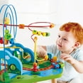 Hape Jungle Adventure Wooden Bead Maze & Railway Train Track Play Table ...