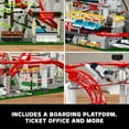 Roller Coaster Building Set, Large Amusement Park Coaster Model Kit ...