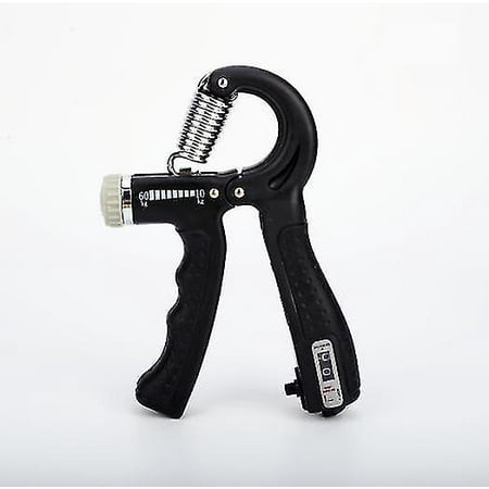 5 60Kg Adjustable Countable Hand Grip Strength Exercise Gripper(Black ...
