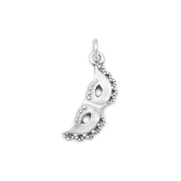 Mardi Gras Mask Charm Sterling Silver - Walmart.com