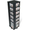 Large 4-Sided Spinning Tower, Black - DVD & CD Rotating Storage ...