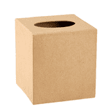 4 Unfinished Paper Mache Kraft Tissue Box Covers - Ready to DIY ...