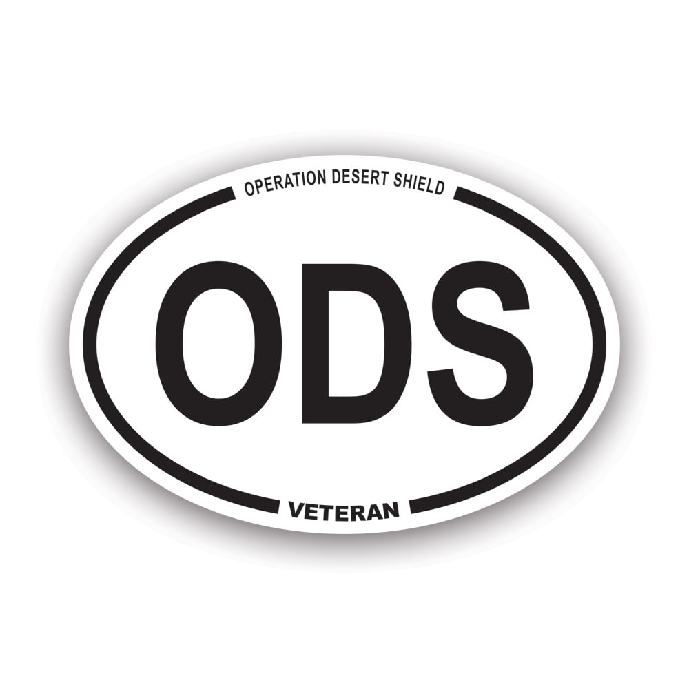 Operation Desert Shield Veteran ODS Oval Sticker Decal - Self Adhesive ...
