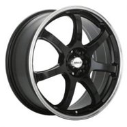 17x7 Maxxim 41MB Ferris Machined W/Gloss Black Wheel 4x100 (40mm ...