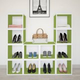 Way Basics Eco Stackable Storage Cube and Cubby Organizer, Green ...