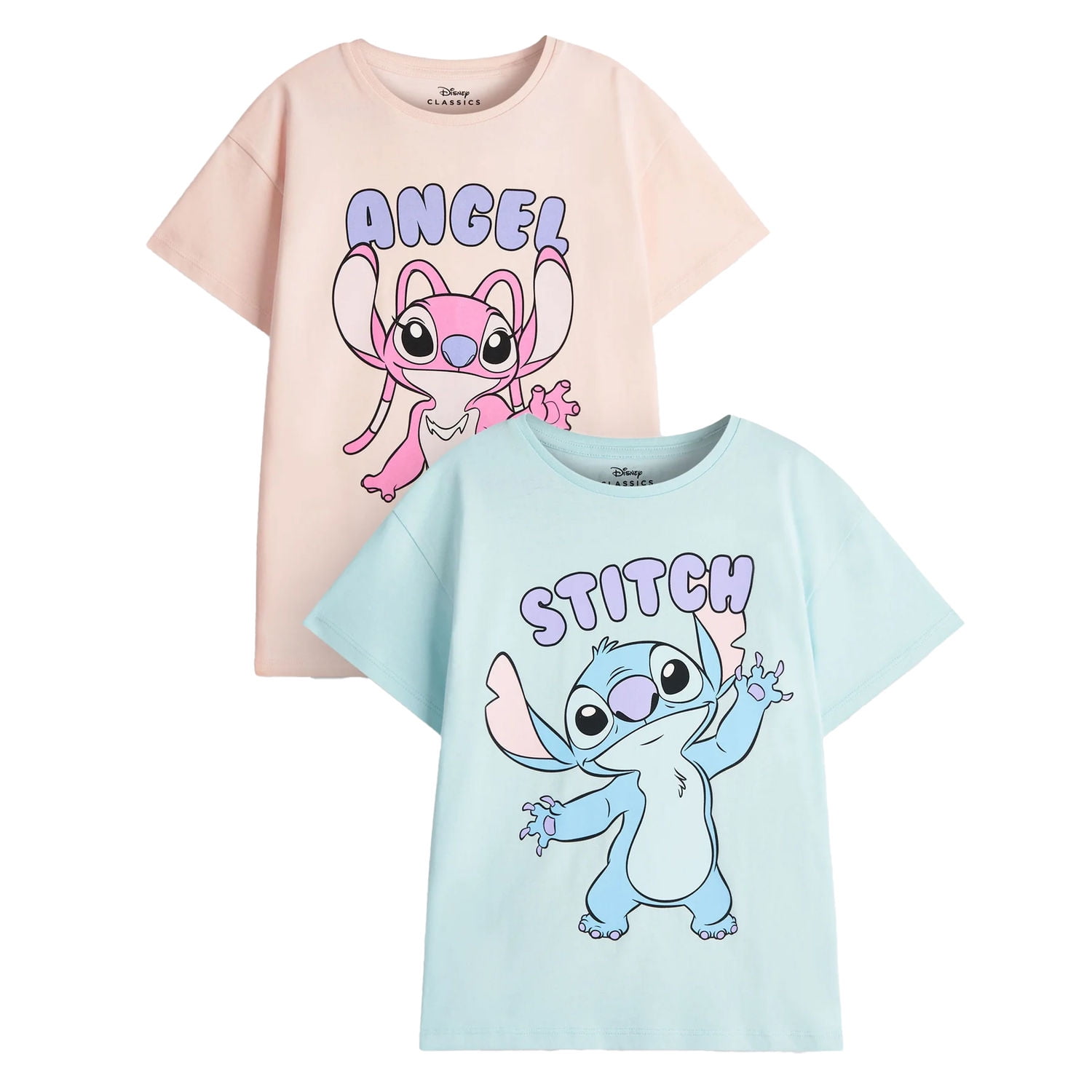 Click here for Lilo & Stitch Girls Stitch & Angel Short-Sleeved T... prices