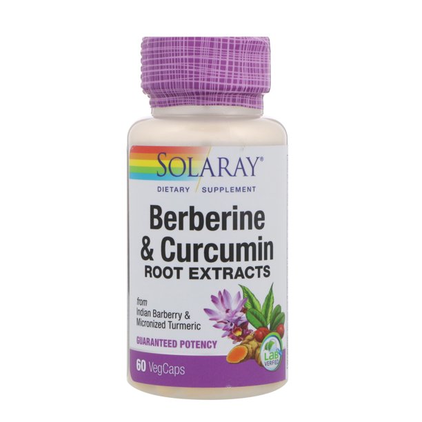 Solaray Berberine & Curcumin Root Extracts | Healthy Digestive ...