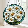 Daisy Bloom Stained Glass Suncatcher – Nature Window Decoration ...