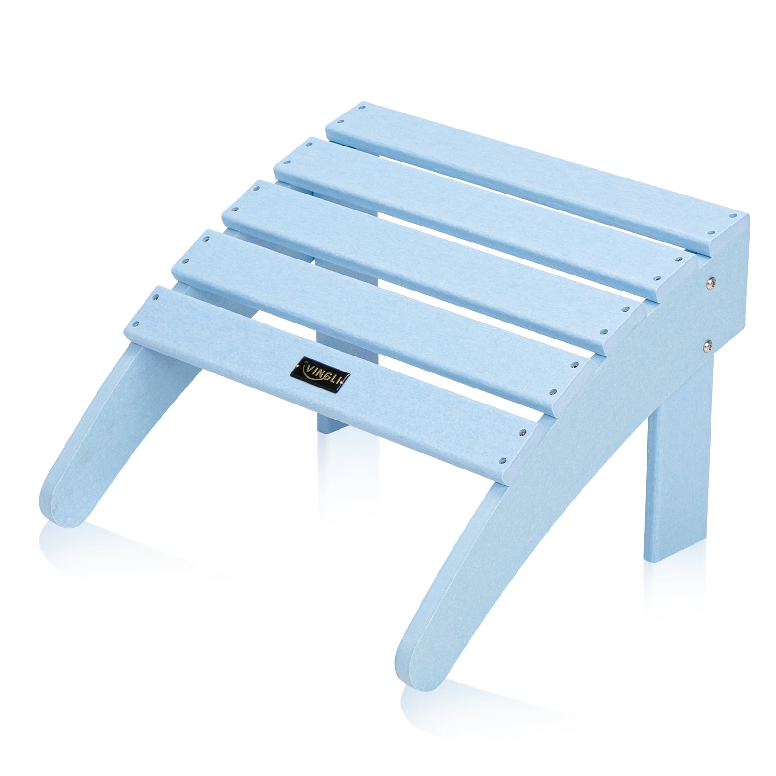 VINGLI Outdoor Ottoman Foot Rest, HDPE for Adirondack Chair, 100% ...