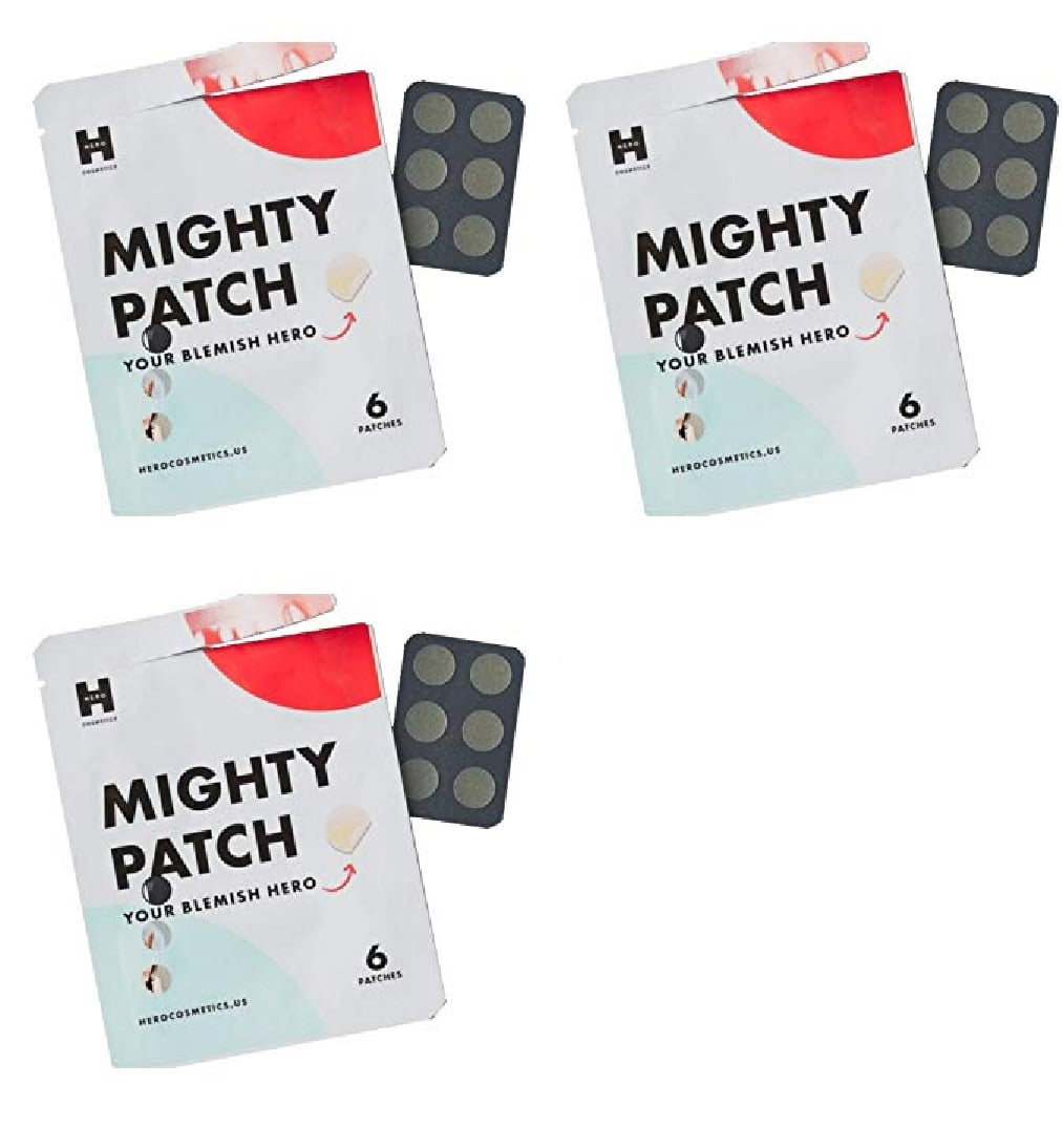 Hero Cosmetics Mighty Patch Your Blemish Hero, 6 Patches (Pack of 3 ...