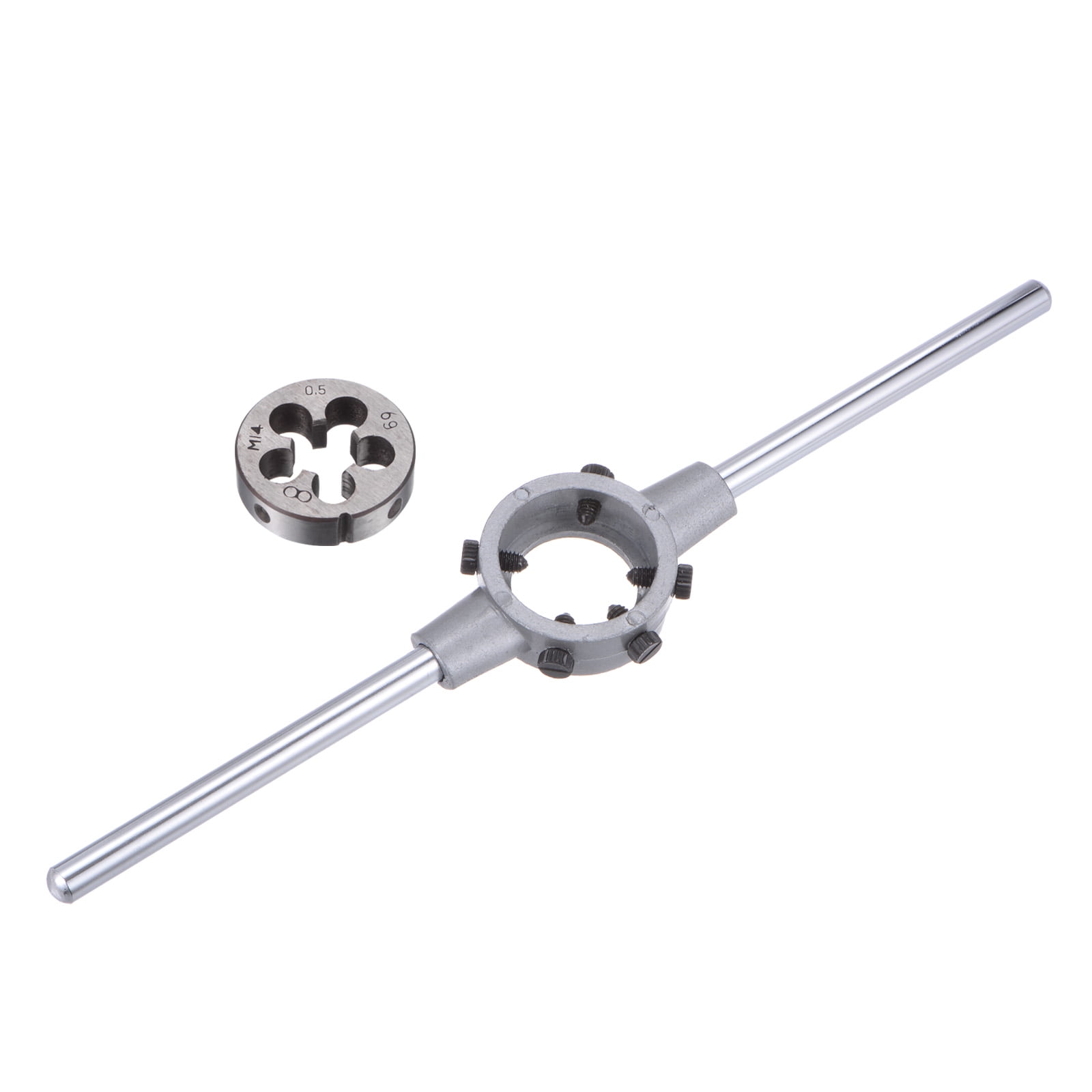 Uxcell M14 x 0.5 Threading Die and 38mm (M12-M16) Round Holder Die ...
