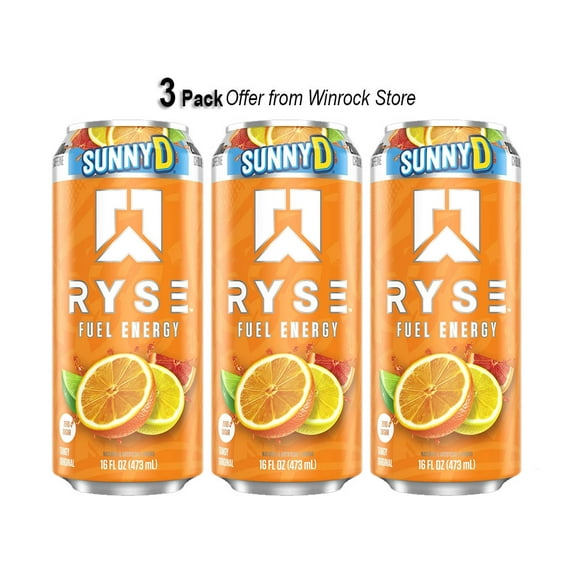 RYSE Fuel Energy Drink, On-the-Go, 0 Sugar, 0 Calories, Vegan, 200mg ...
