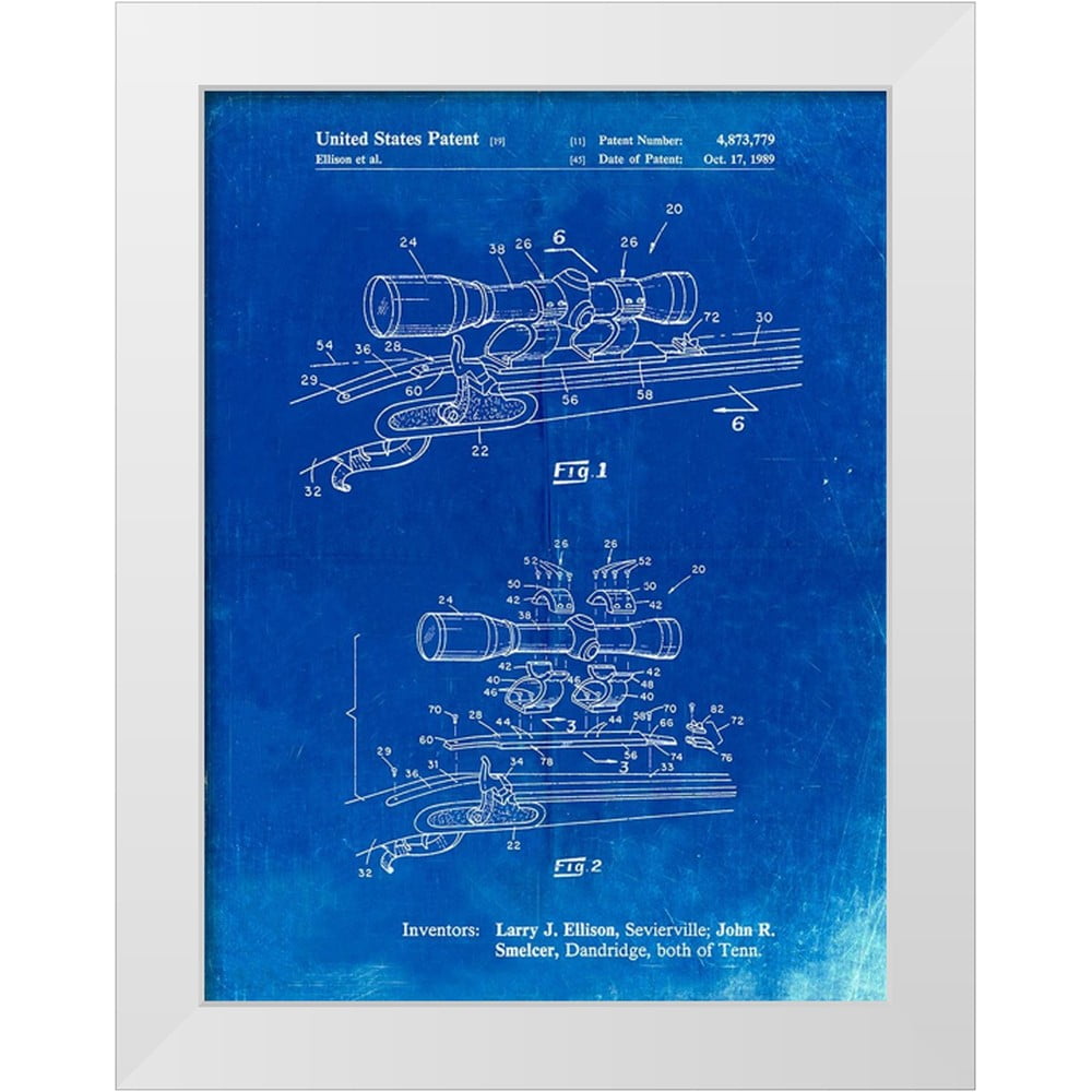 Borders, Cole 12x14 White Modern Wood Framed Museum Art Print Titled ...