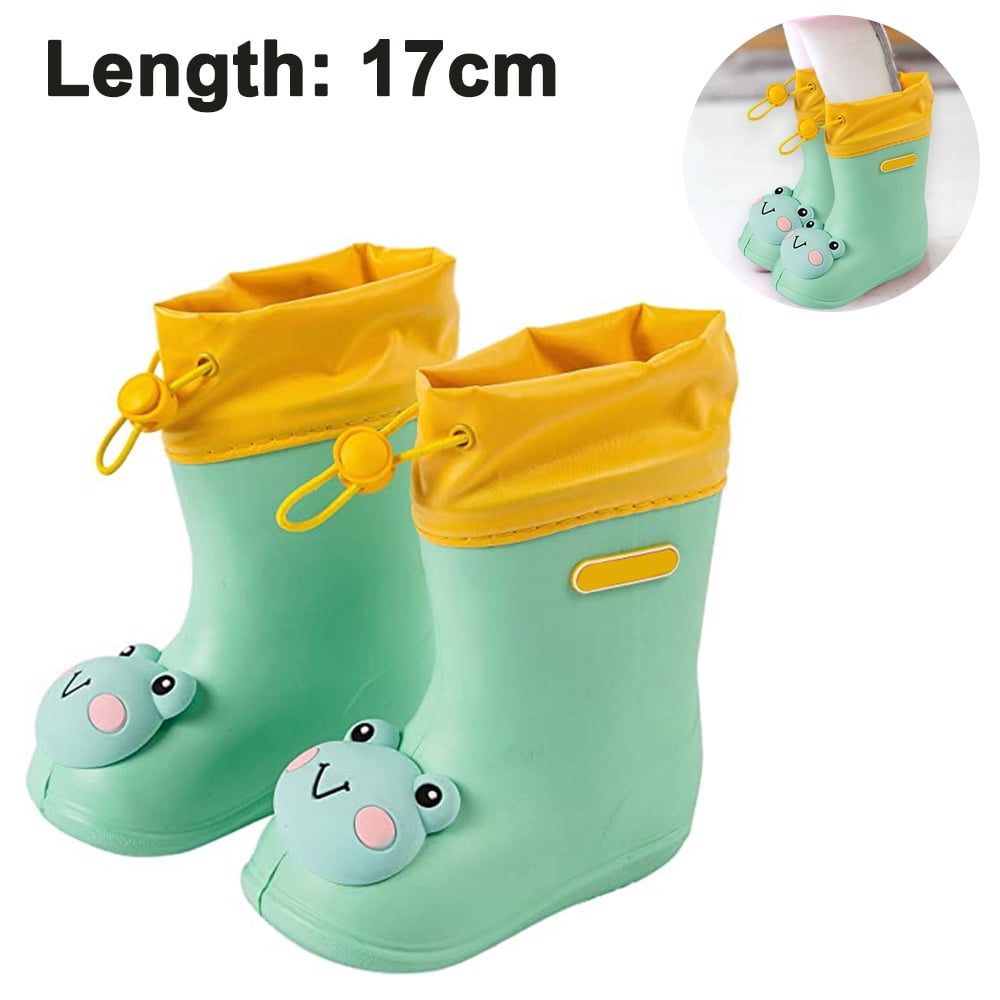Kids Rain Boots Boys Girls Rubber Boots Dinosaur Prints Non Slip ...
