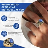 Personalized Men's Classic Oval Class Ring available in Valadium ...