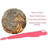 Spoontiques Bronze Angel Stepping Stone - Resin Decorative Stone for ...