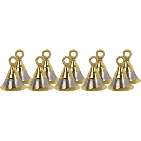 Set of Brass Silver Plated 2 '' Bells Christmas Decoration Jingle Bell ...