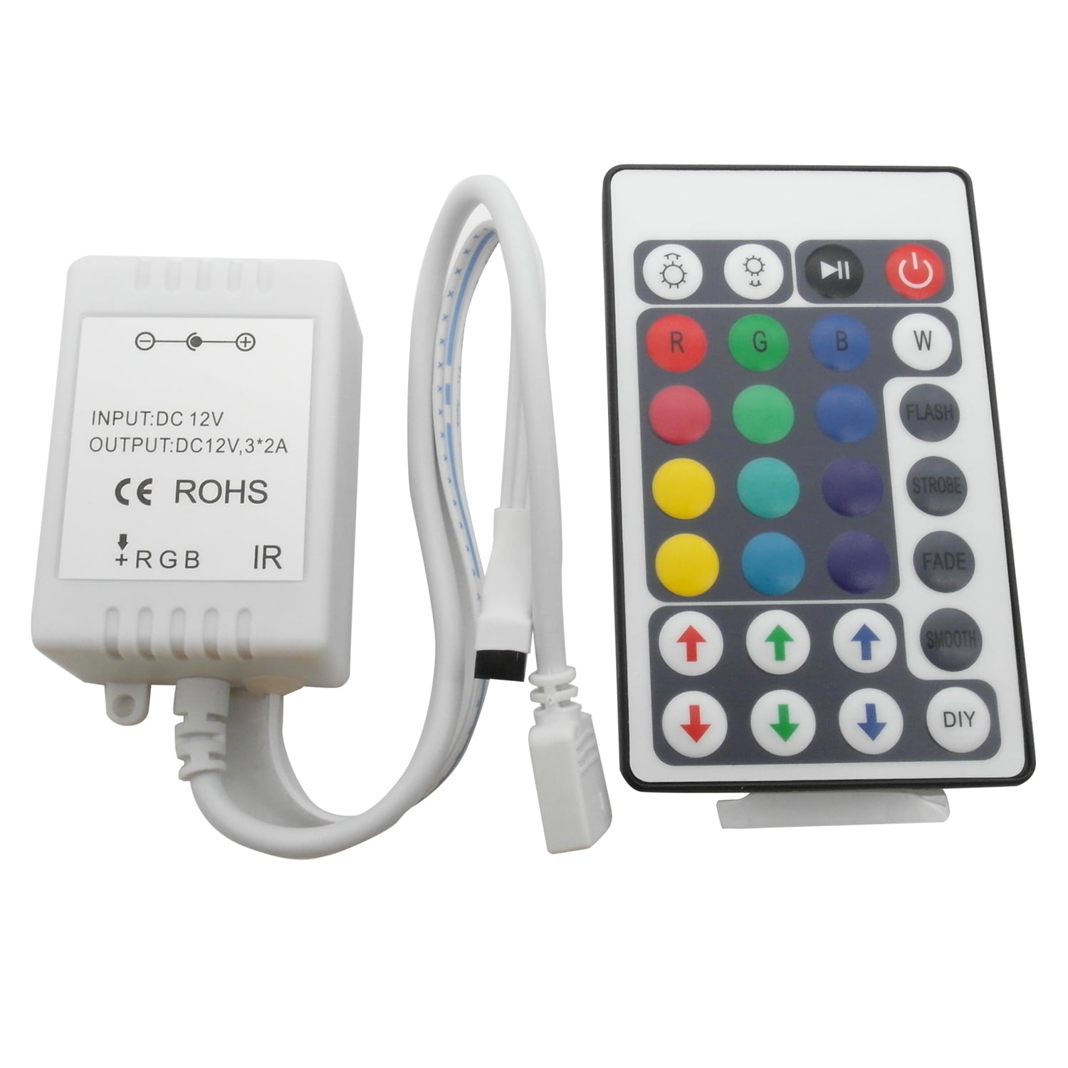 TrendBox 28 Key 6A (2Ax3) Output DC12V with IR RGB Remote Control ...