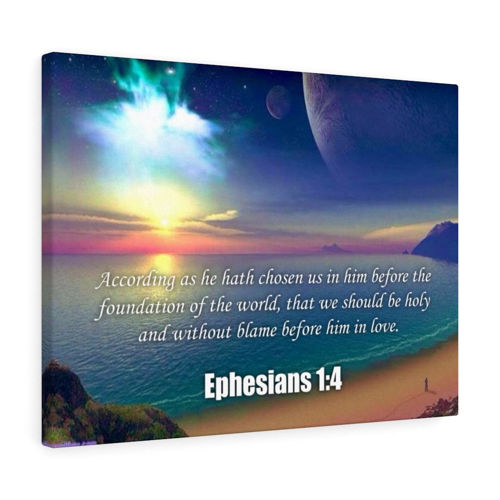 Scripture Walls Foundation of the World Ephesians 1:4 Bible Verse ...