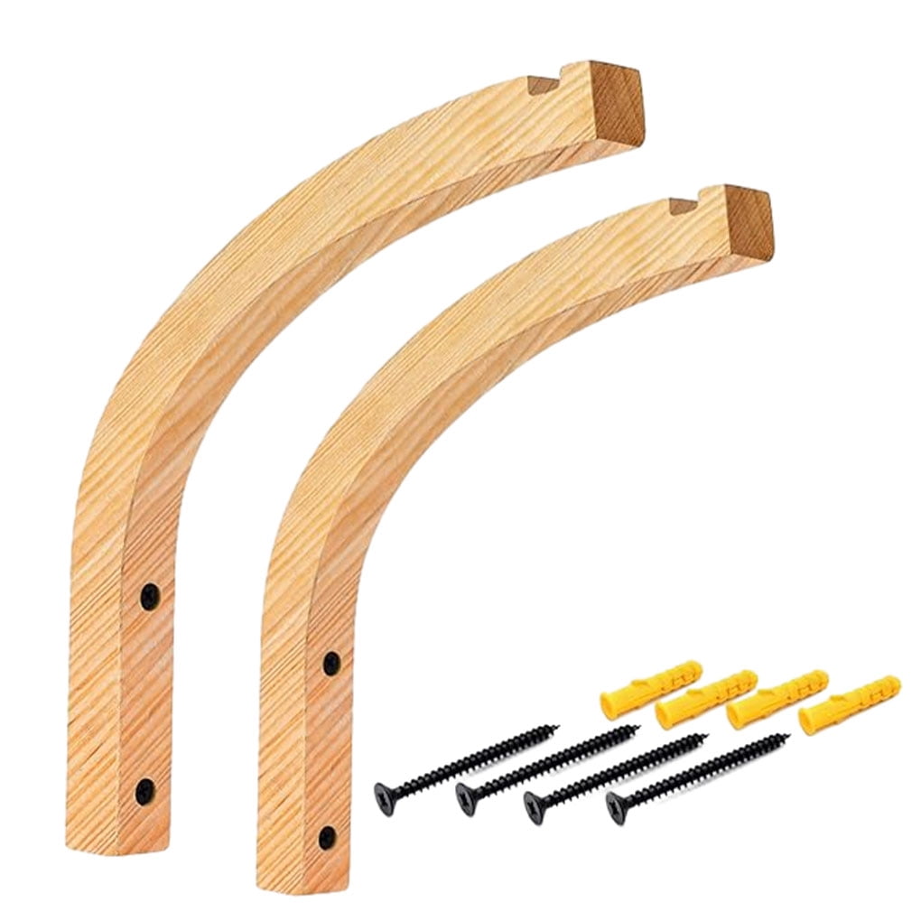 Naiovety 2 pack/lote ganchos de pared de madera fáciles y seguros para ...