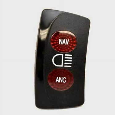 Carling Boat Rocker Switch Cover | Pursuit FWD Spreader Black Actuator ...