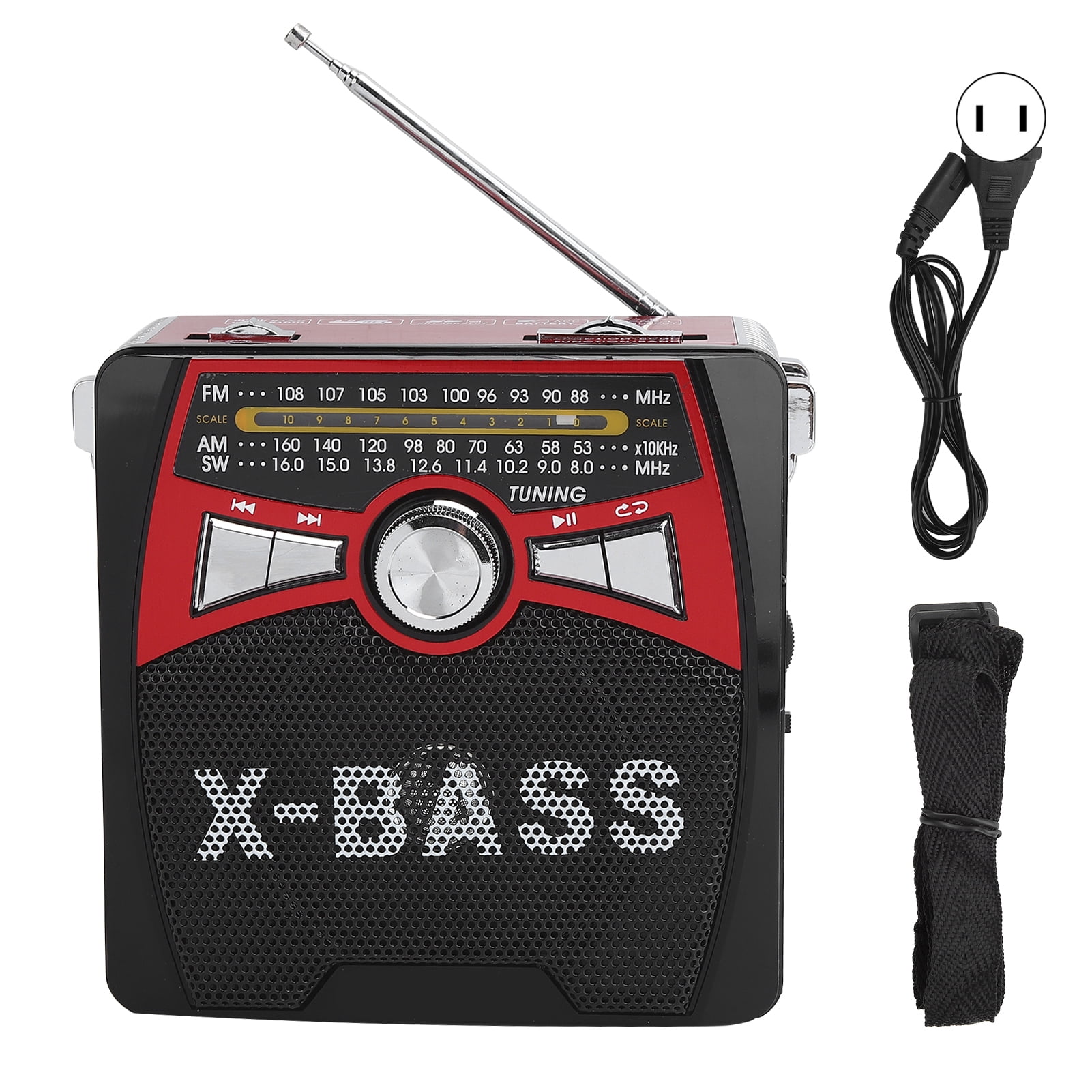 Reproductor de radio portátil FM AM SW USB zhang ming con antena ...