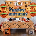 Basketball Party Decorations - 3 Pcs Basketball Tablecloths, 8 Pcs Foil ...