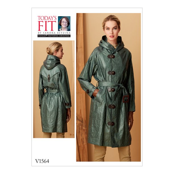 Vogue Patterns Sewing Pattern MISSES' RAINCOAT WITH HOOD AND BELT-All ...